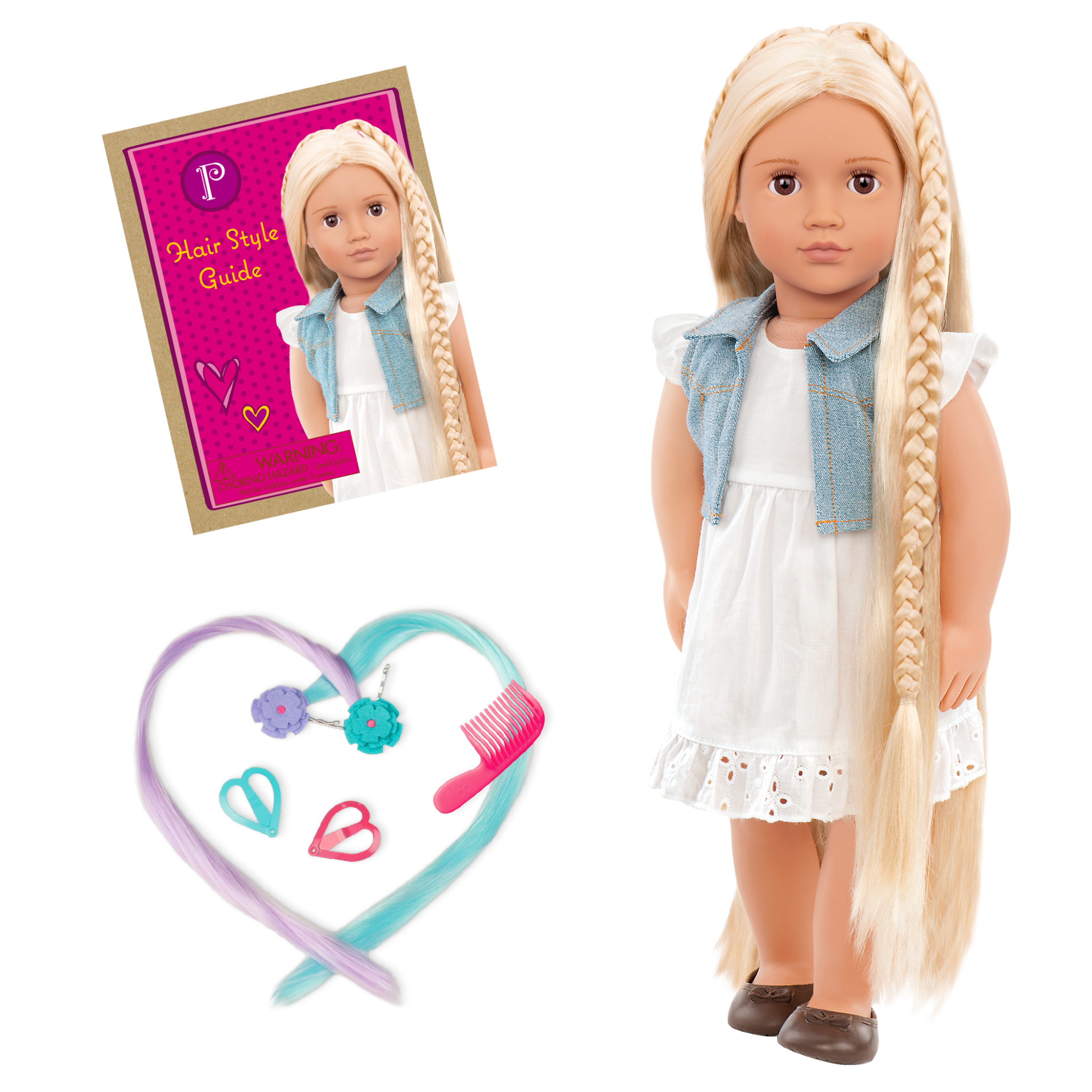 Salon Cart | 18-inch Doll Styling Set | Our Generation