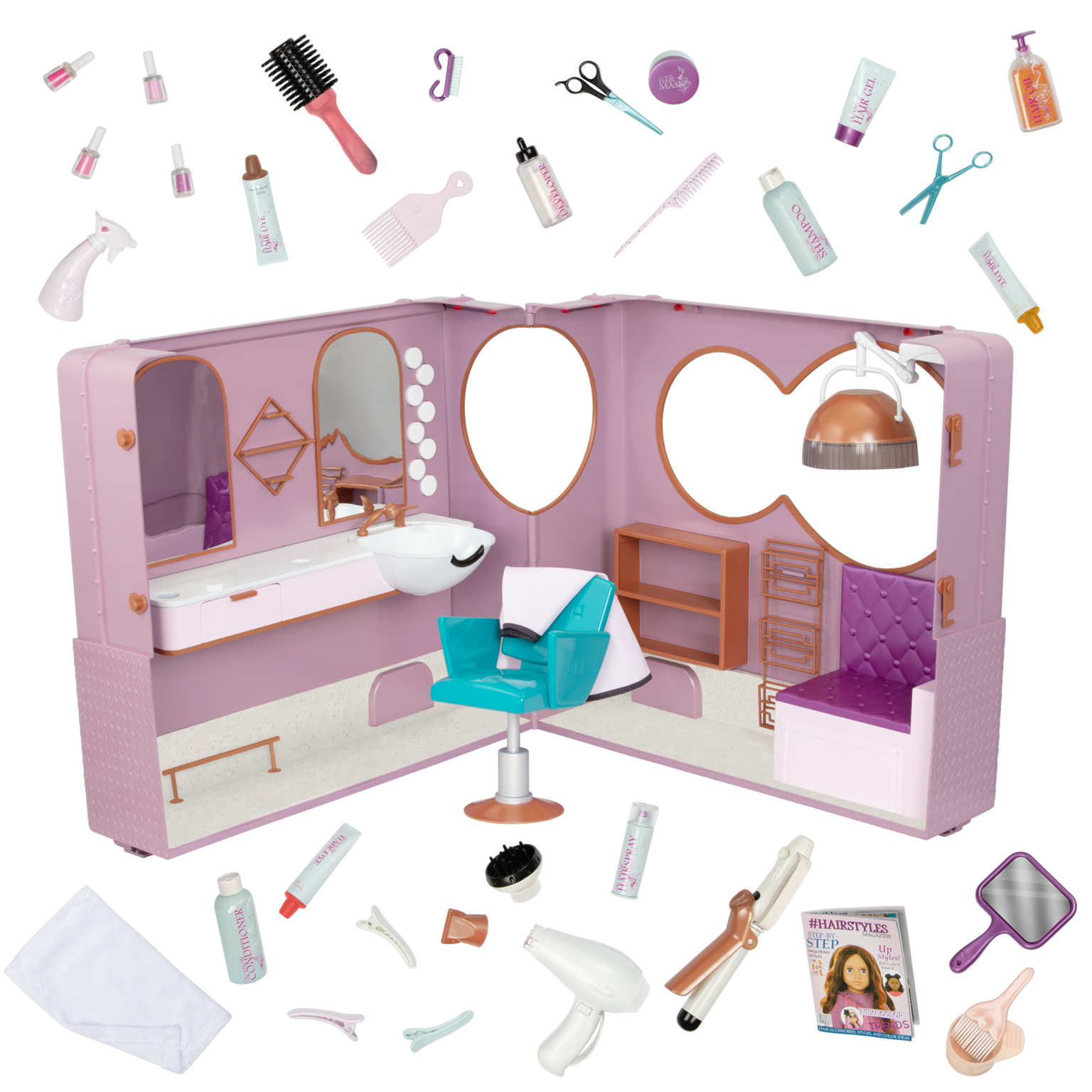 Wooden Wardrobe | 18" Dollhouse Furniture | Our Generation