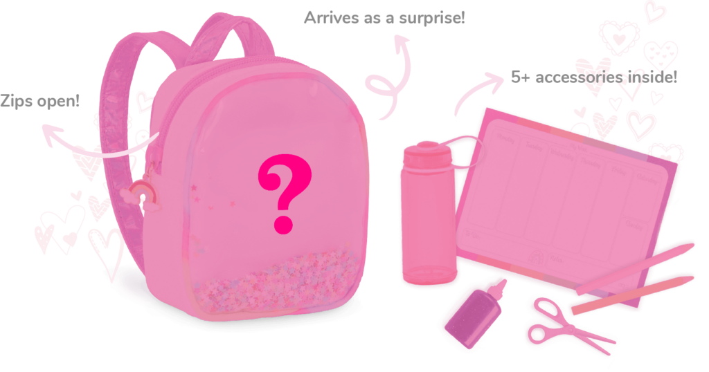 Surprise Backpack | 18-inch Doll School Bag | Our Generation